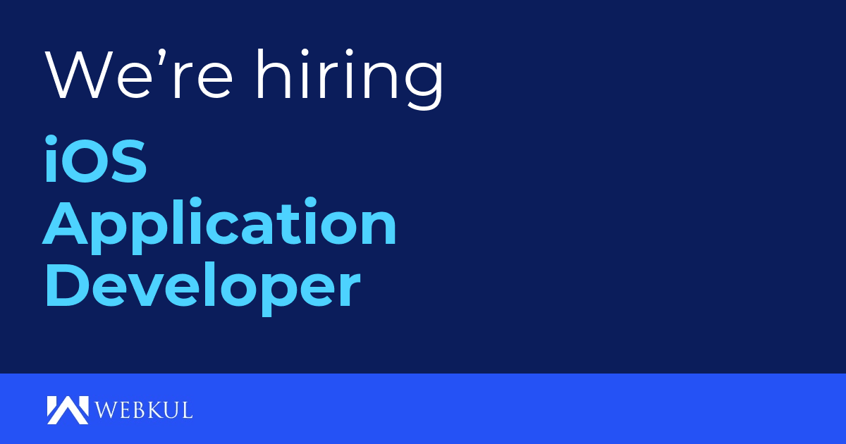 iOS Application Developer - Webkul Software